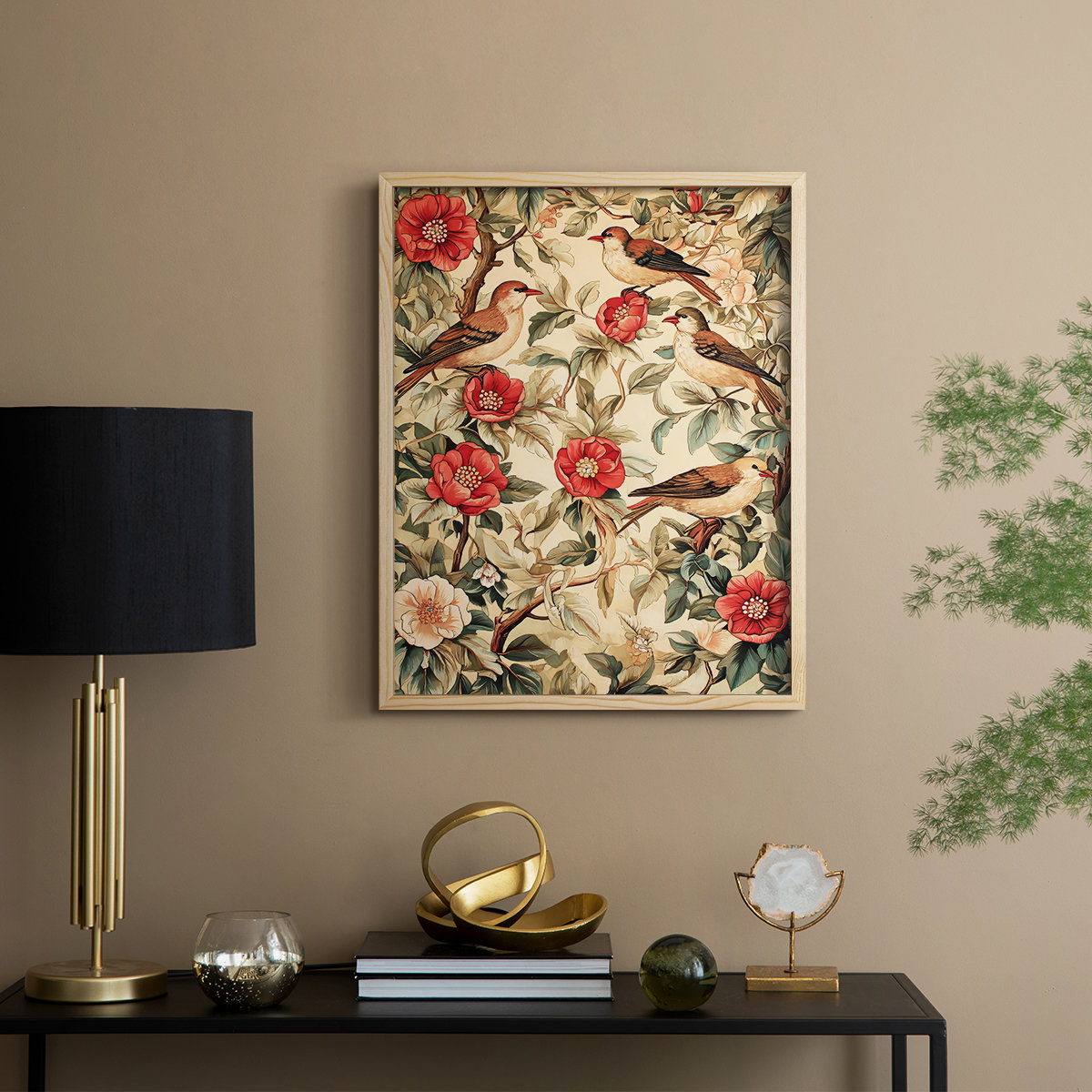 Winston Porter WM MORRIS Series CXI Framed Print - Solid Wood | Wayfair