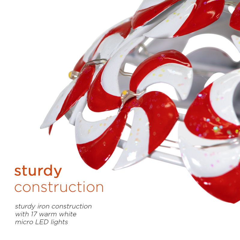 The Holiday Aisle® Peppermint Candy Garden Stake & Reviews | Wayfair