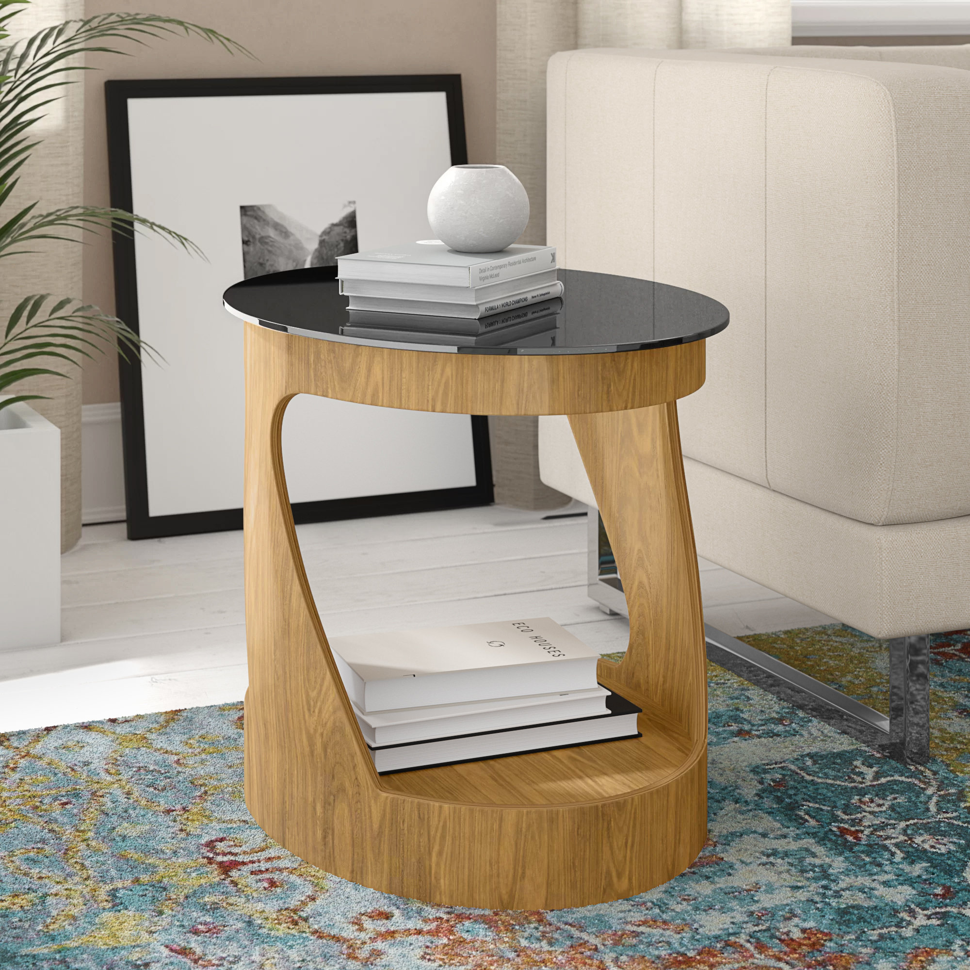 George Oliver Sunterra Side Table with Storage & Reviews | Wayfair.co.uk