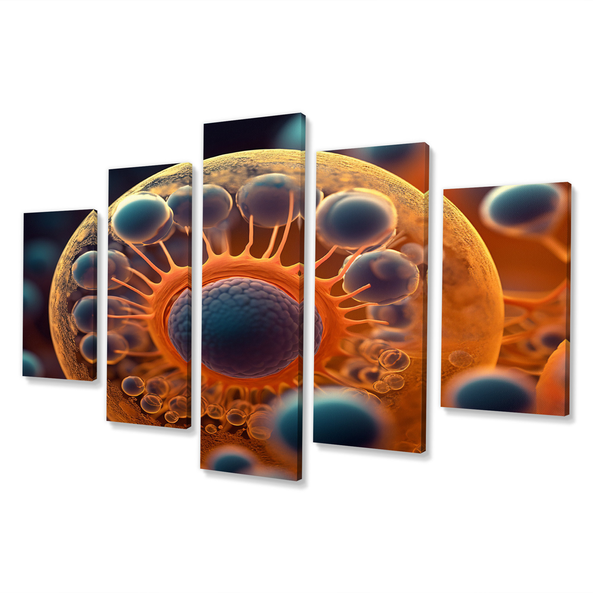 Ivy Bronx Cellular Dimensions Macro Photography - Abstract Shapes Wall ...
