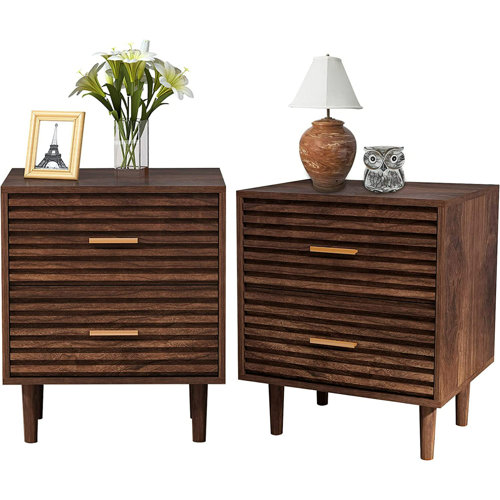 Rustic / Lodge Nightstands You'll Love | Wayfair