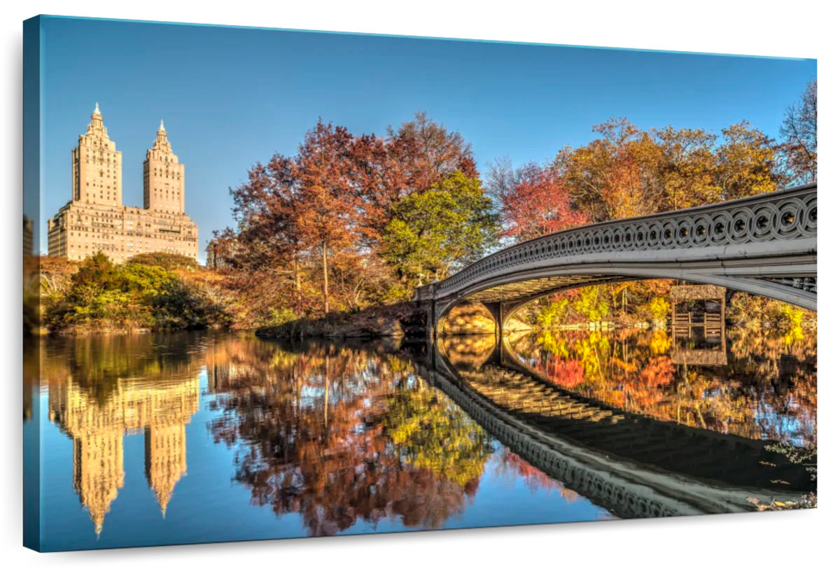 Ebern Designs Kavia Bow Bridge Reflection | Wayfair