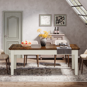 Gracie Oaks Dining Table For 4-6 People, 62-Inch Rectangular Kitchen ...