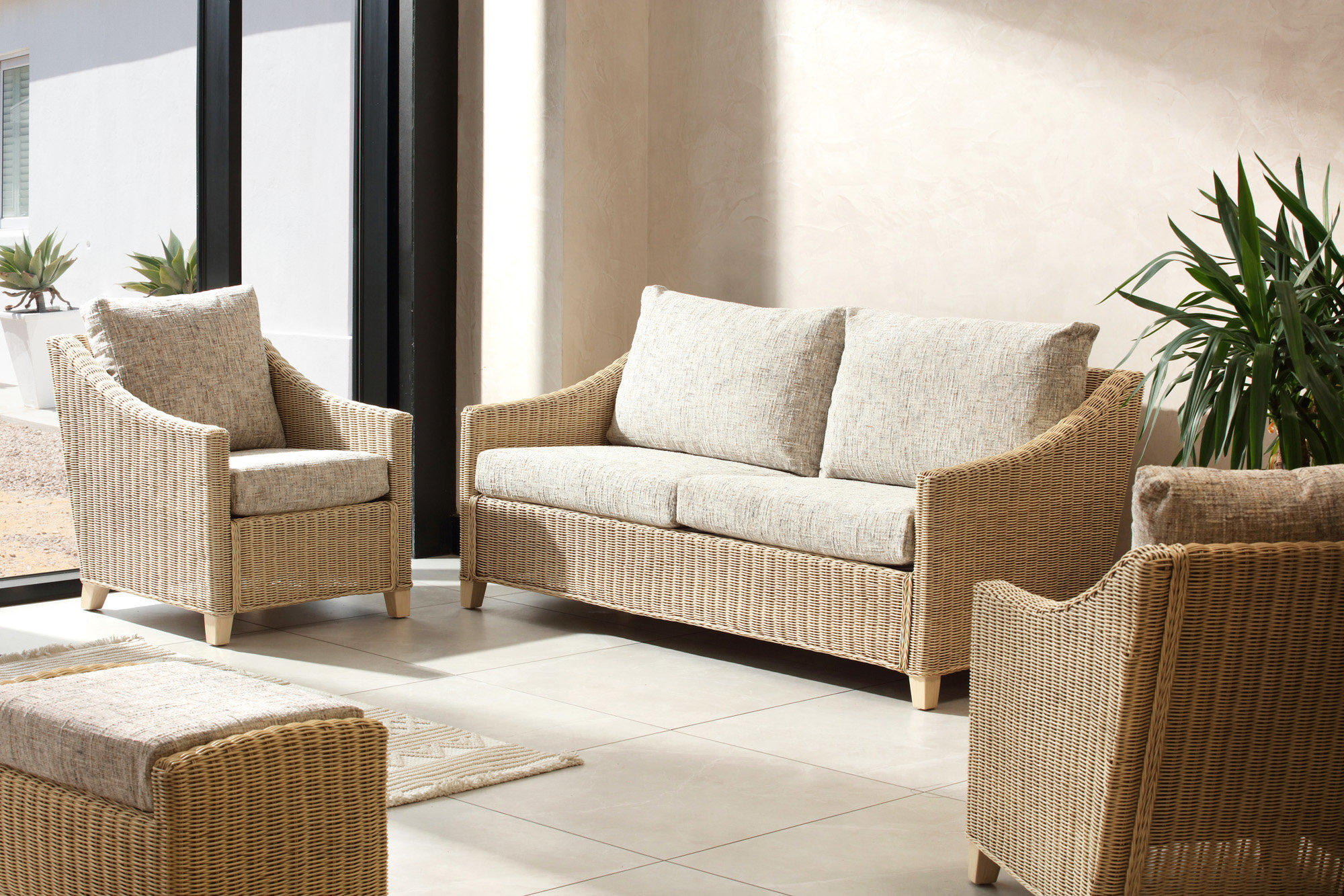 Highland Dunes 3 Piece Conservatory Sofa Set | Wayfair.co.uk