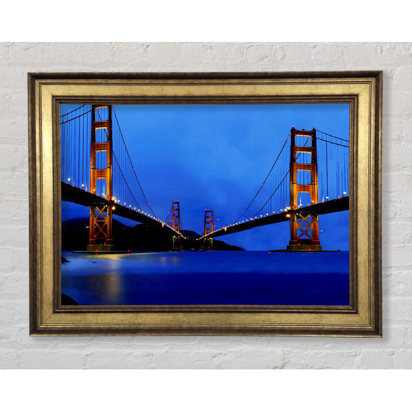 Ebern Designs San Francisco Bridge Twins Blue Hue - Single Picture ...