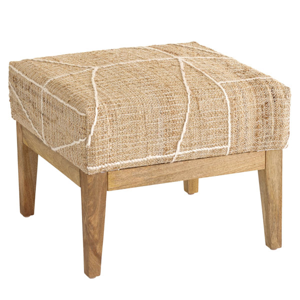 Annie Selke Home Judson Jute Blend Upholstered Bench | Wayfair