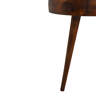 Mercer41 Solid Wood Chestnut Semi Circle Nightstand | Wayfair