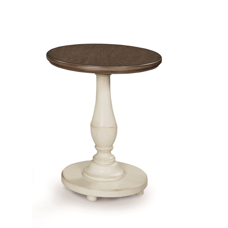 Charlton Home® Mullin Solid Wood Pedestal End Table & Reviews | Wayfair