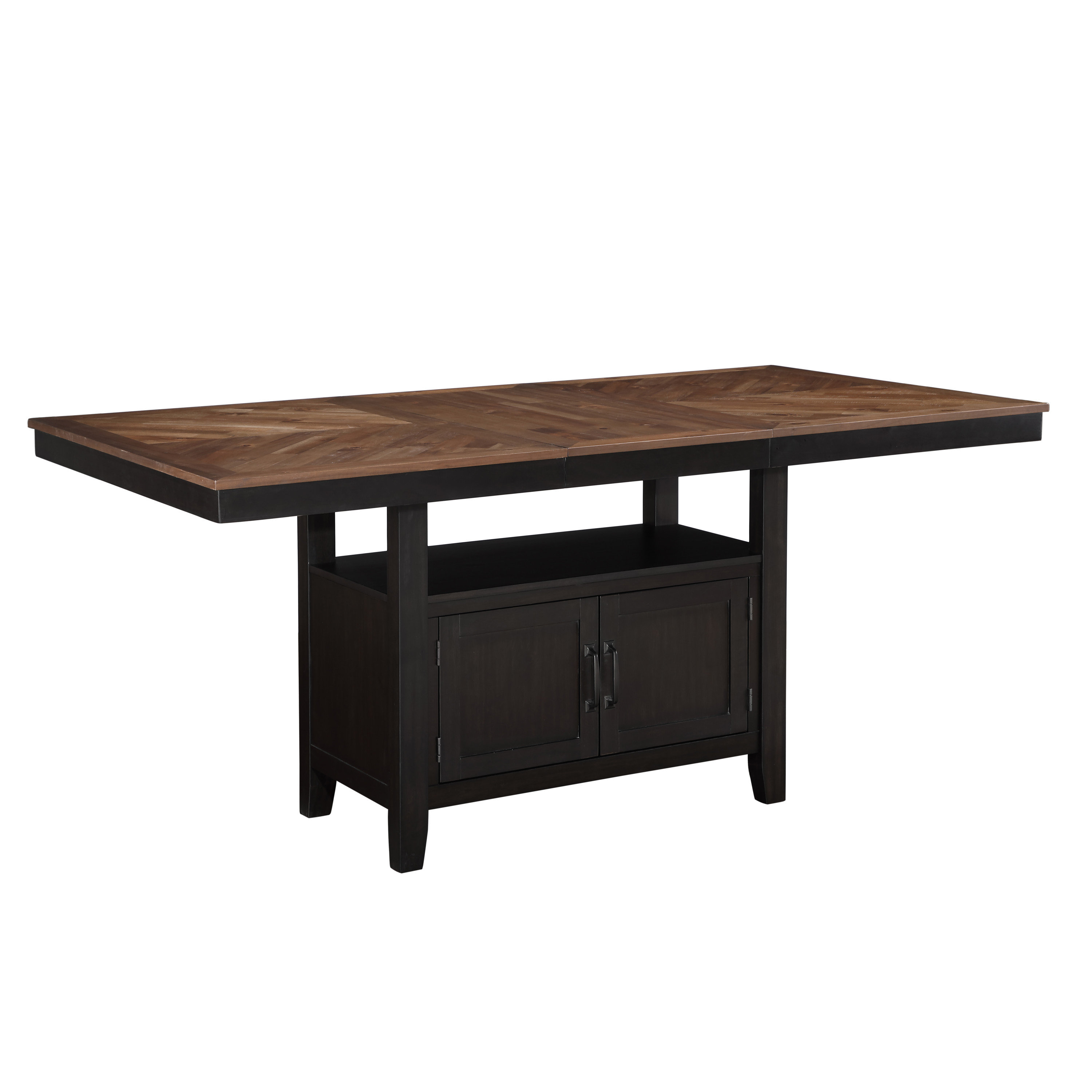 Millwood Pines Mendenhall Rectangular 80'' Storage Counter Table ...
