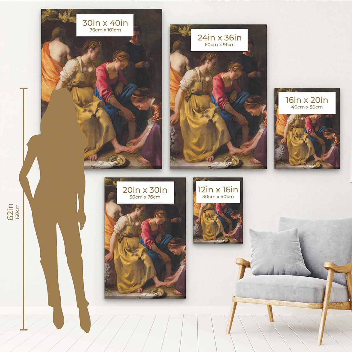 Alcott Hill® Bethzi Brown Diana and Her Companions by Johannes Vermeer - Print on Canvas | Wayfair