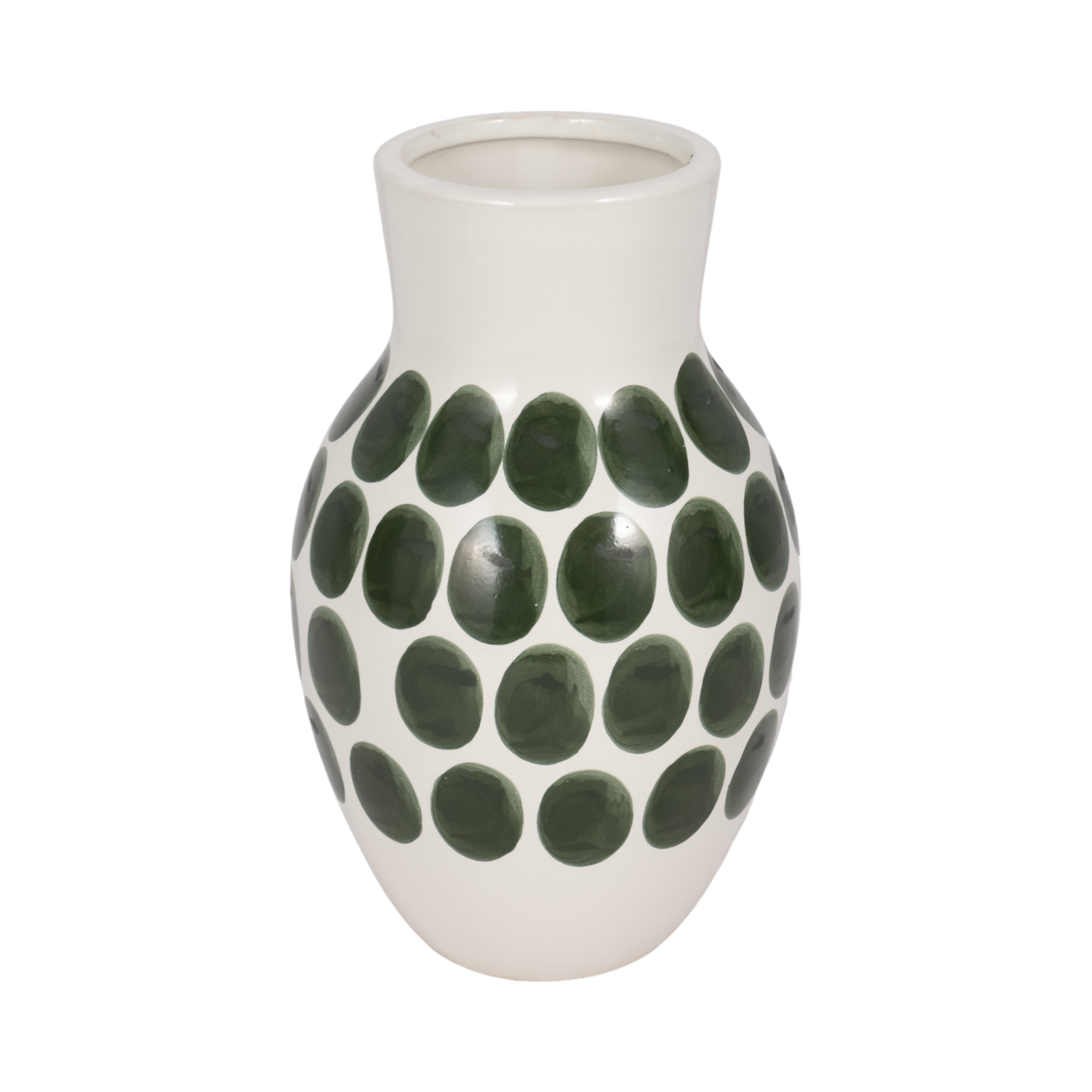 Dakota Fields Ceramic Abstract Polka Dot Vase & Reviews | Wayfair