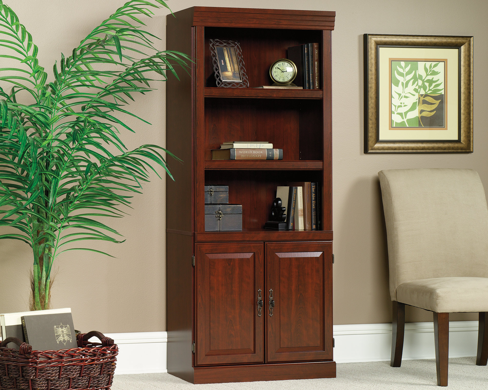 Lark Manor™ Heritage Hill Library With Doors | Wayfair