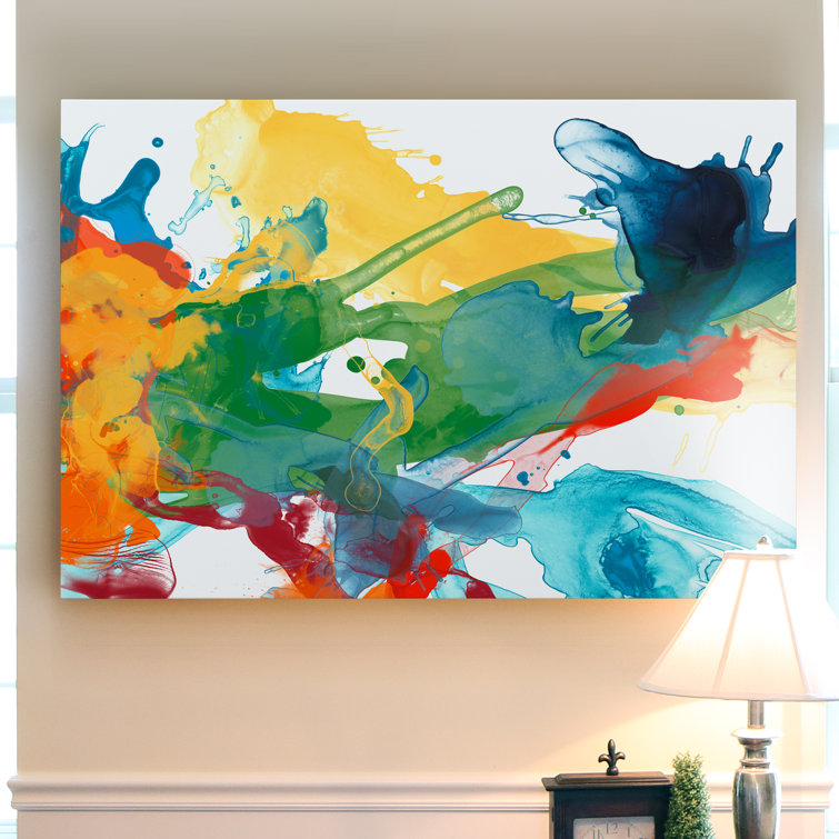 Ebern Designs Primary Abstract I On Canvas Print - Wayfair Canada