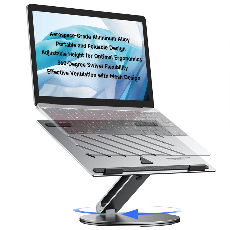 MASMIO Swivel Adjustable Laptop Stand for Desk | Wayfair