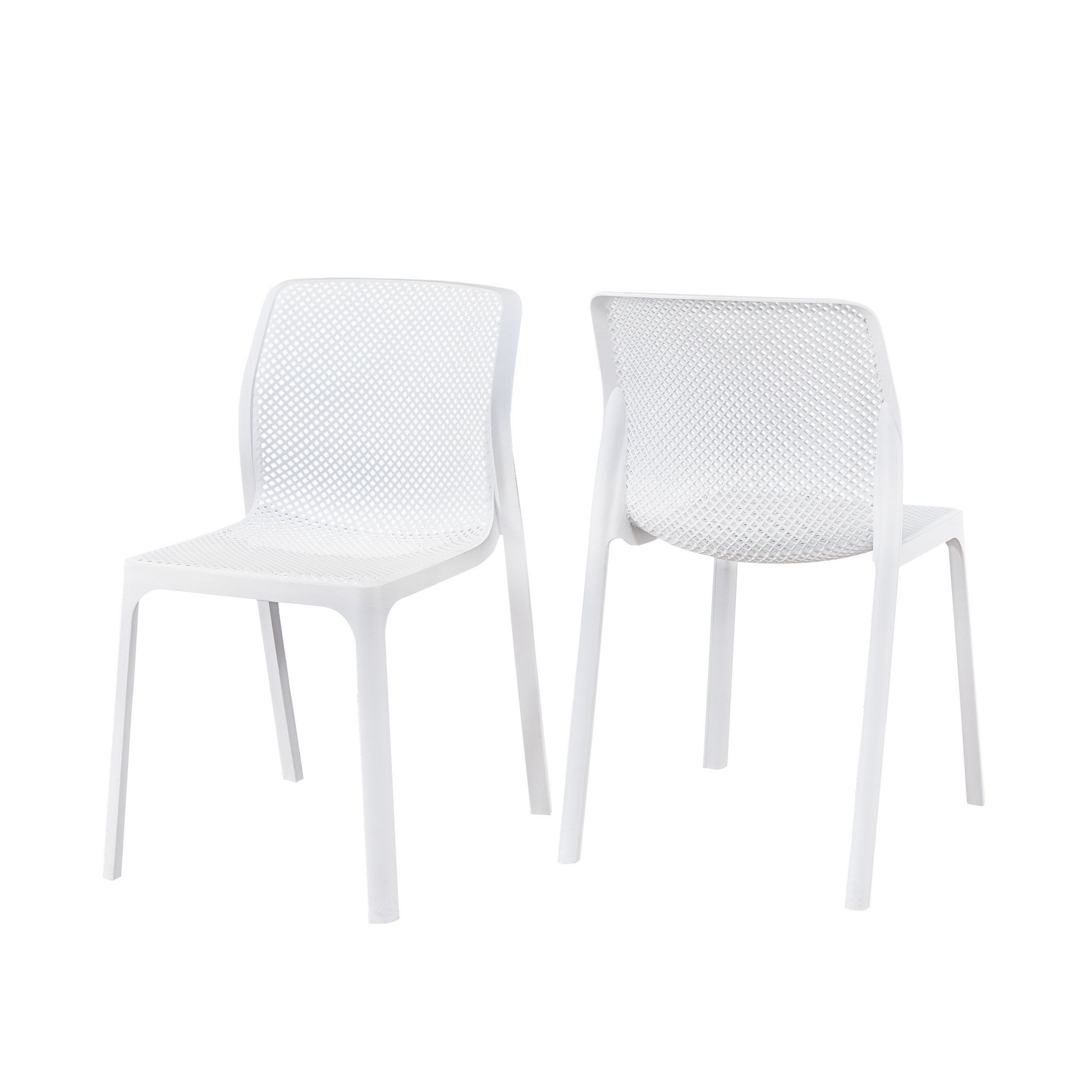 Wrought Studio™ Tomalin Outdoor Stacking Patio Dining Chair & Reviews ...