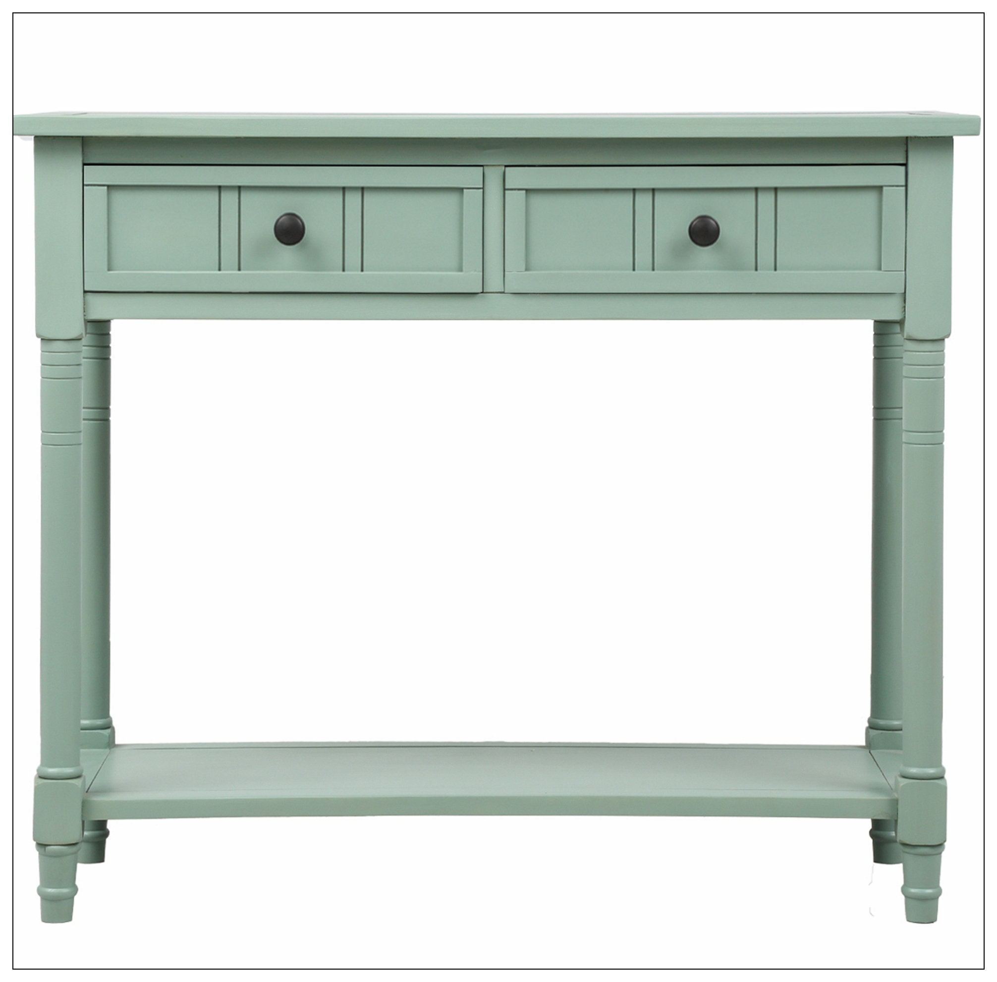 Winston Porter Numayr 35.43" Solid Wood Console Table | Wayfair