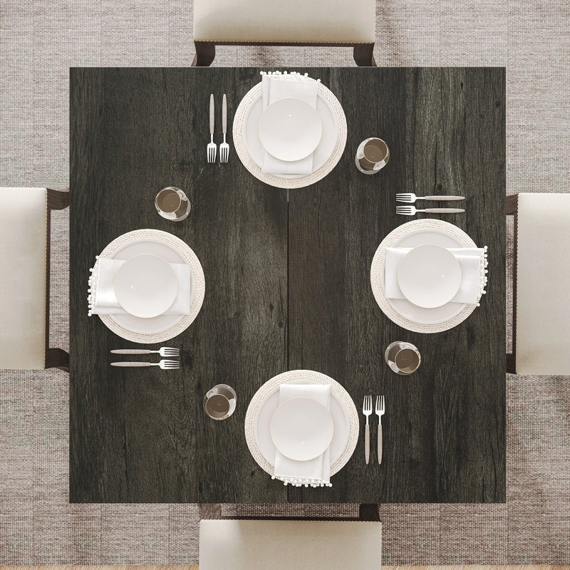 Ebern Designs 31.5 Inch Square Dining Table, Wood Kitchen Table Small ...