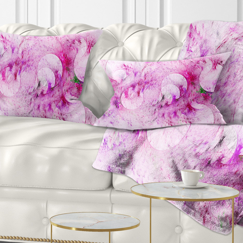 Design Art Abstract Fractal Glass Texture Lumbar Pillow - Wayfair Canada