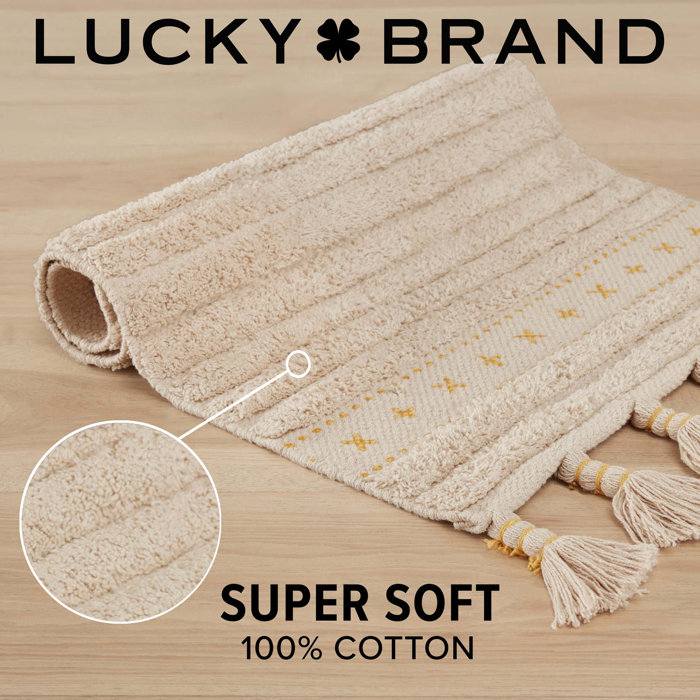 Lucky Brand Maharis Fringe Bath Rug & Reviews | Wayfair