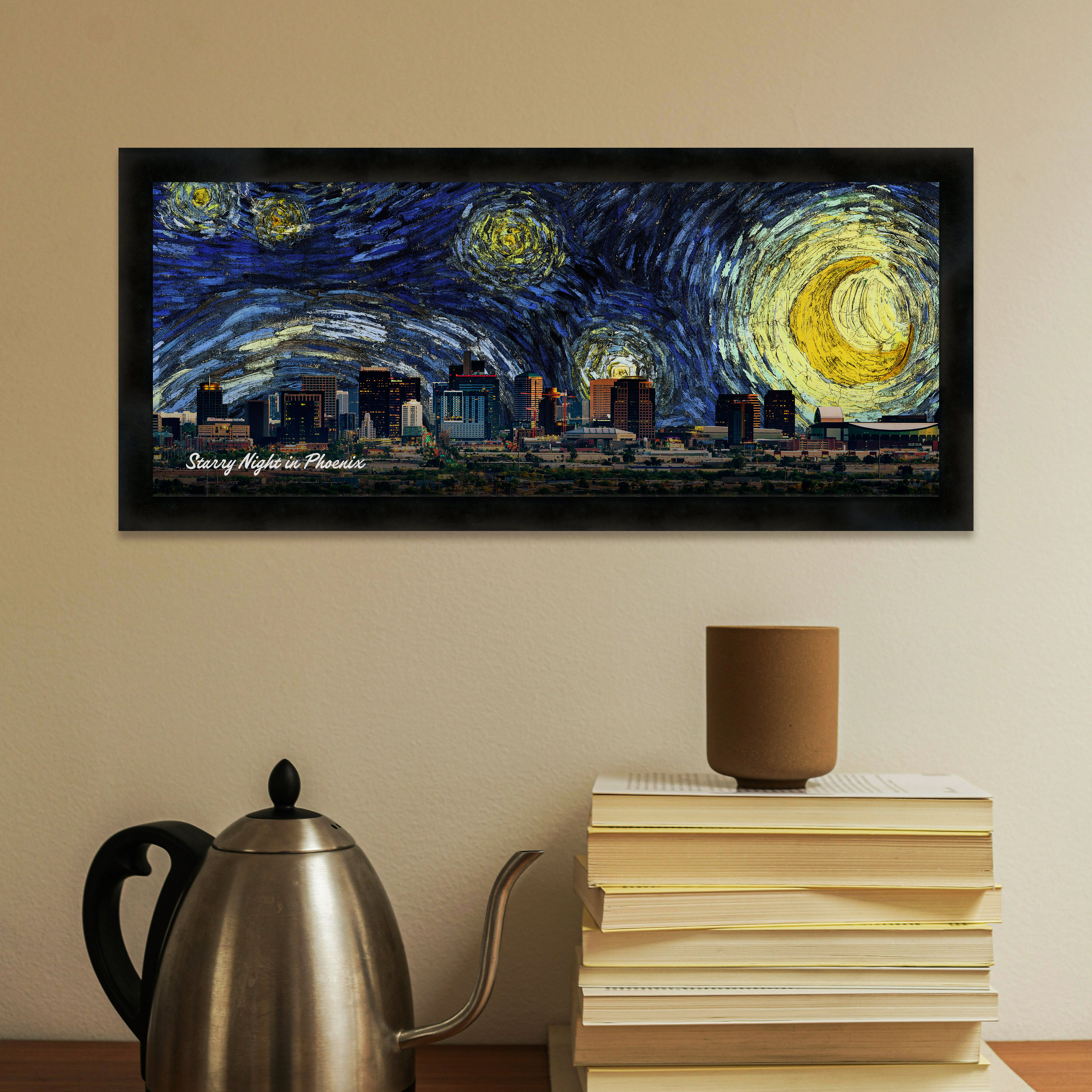 Latitude Run® Phoenix Starry Night City Skyline | Wayfair