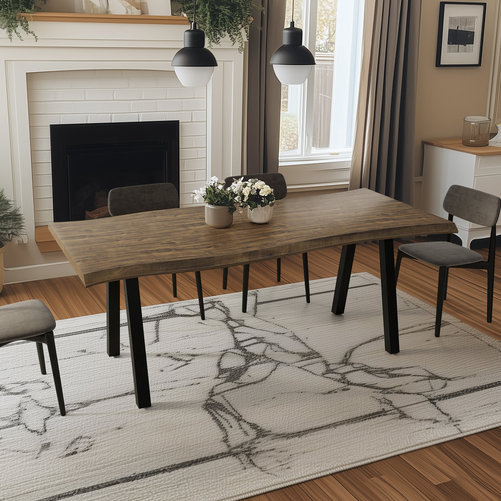 Latitude Run® 70" Free Form Dining Table | Wayfair