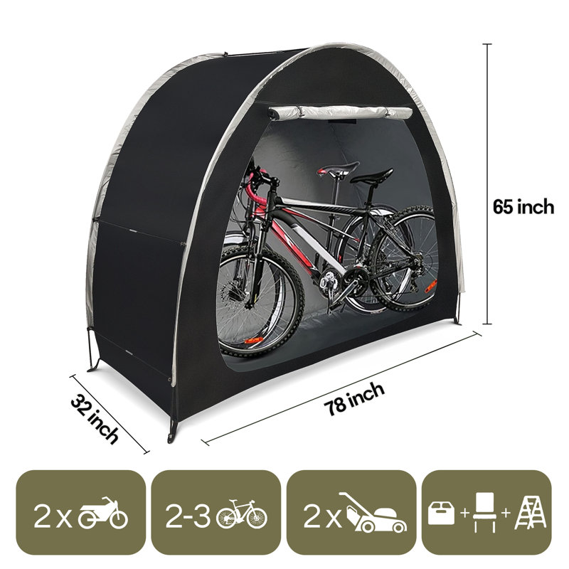 Poloma Outdoor Bike Storage Tent Bicycle Shelter With Carry Bag ...