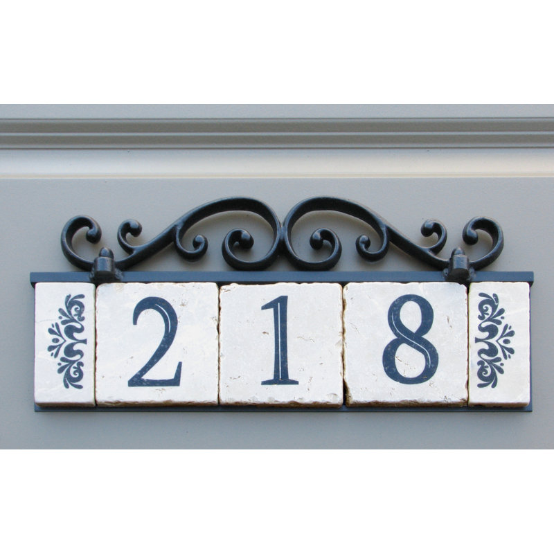 NACH Geogia 1-Line Address Plaque Frame | Wayfair