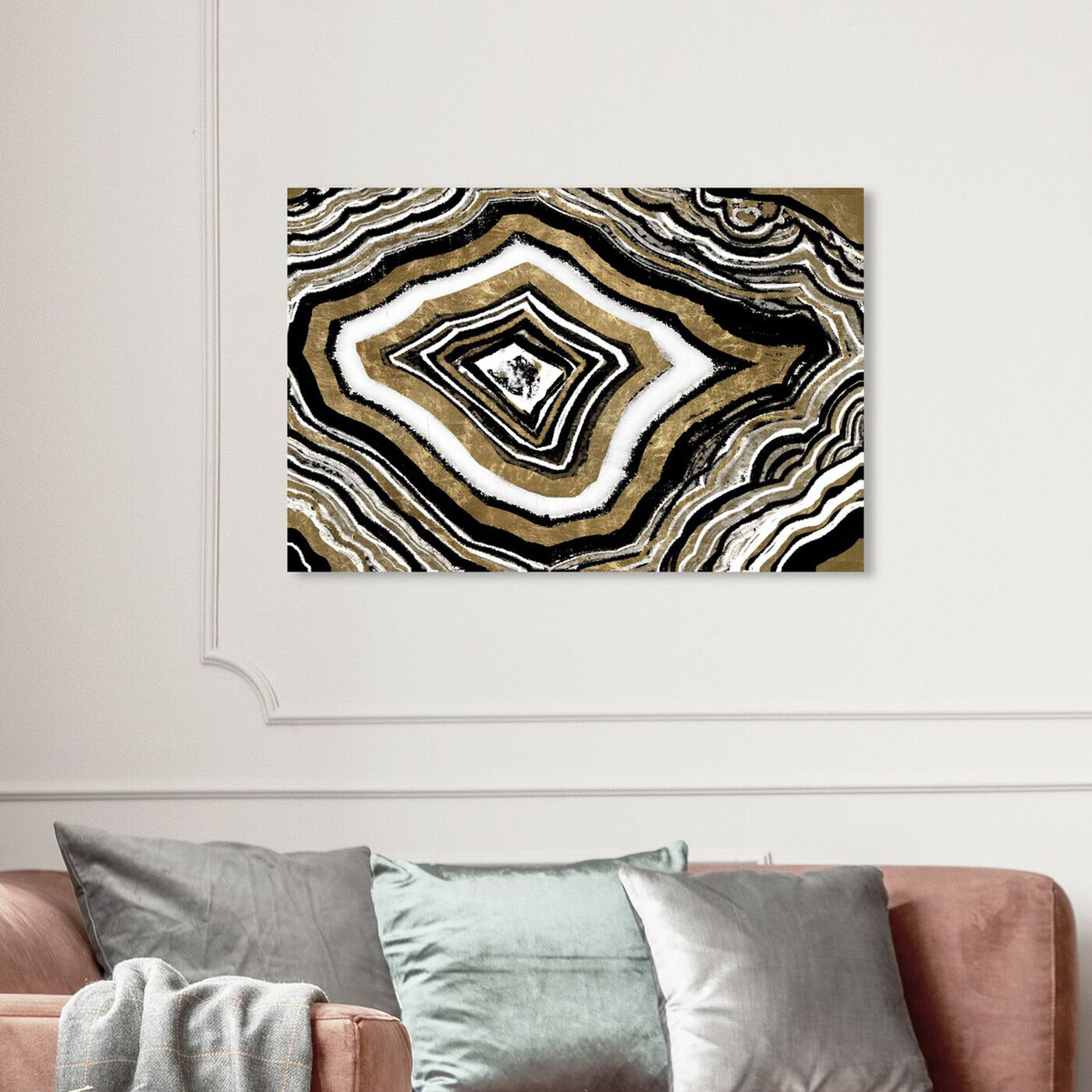 Oliver Gal Prints Abstract Unalterable Geode Crystals - Graphic Art on ...