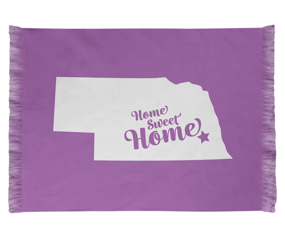 East Urban Home Home Sweet Lincoln Purple Area Rug | Wayfair