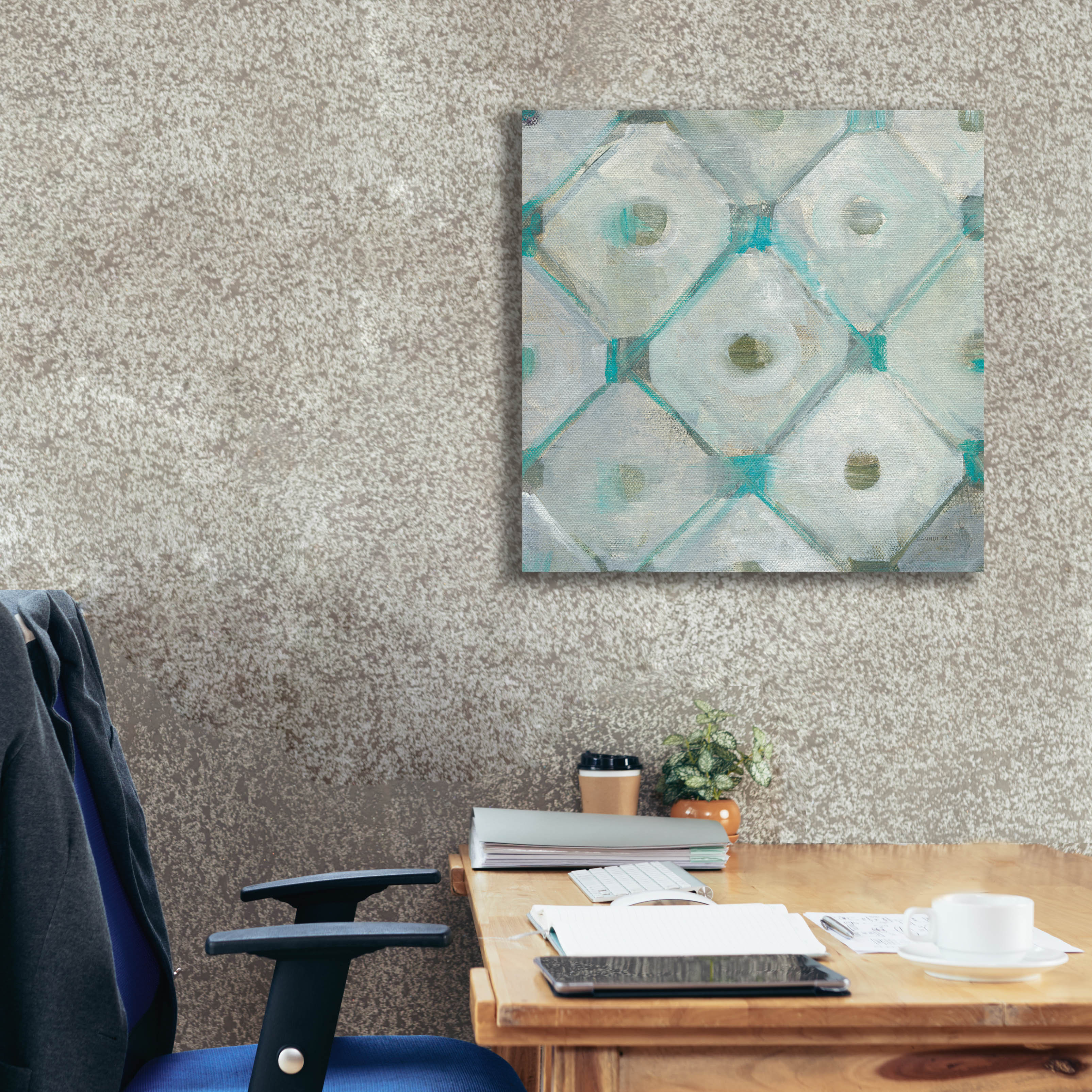 Brayden Studio® 'Tile Element 1' by Danhui Nai Canvas Wall Art | Wayfair