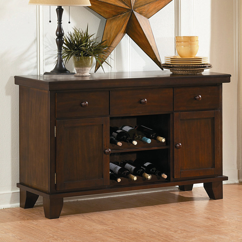 Millwood Pines Leola 52" Wide 3 Drawer Solid Wood Sideboard & Reviews ...