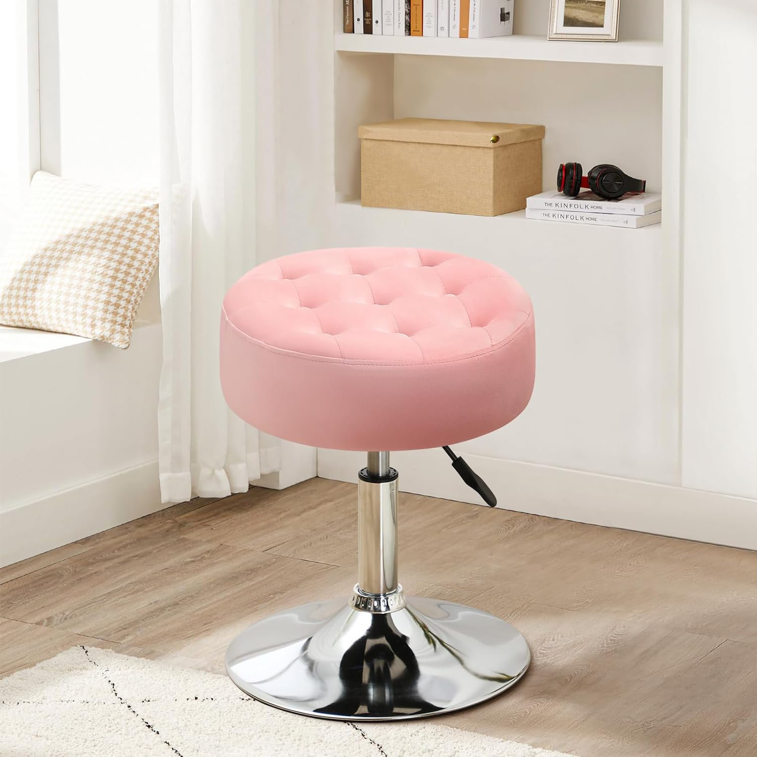 Mercer41 Tabouret de coiffeuse de style Mid-Century capitonné en ...