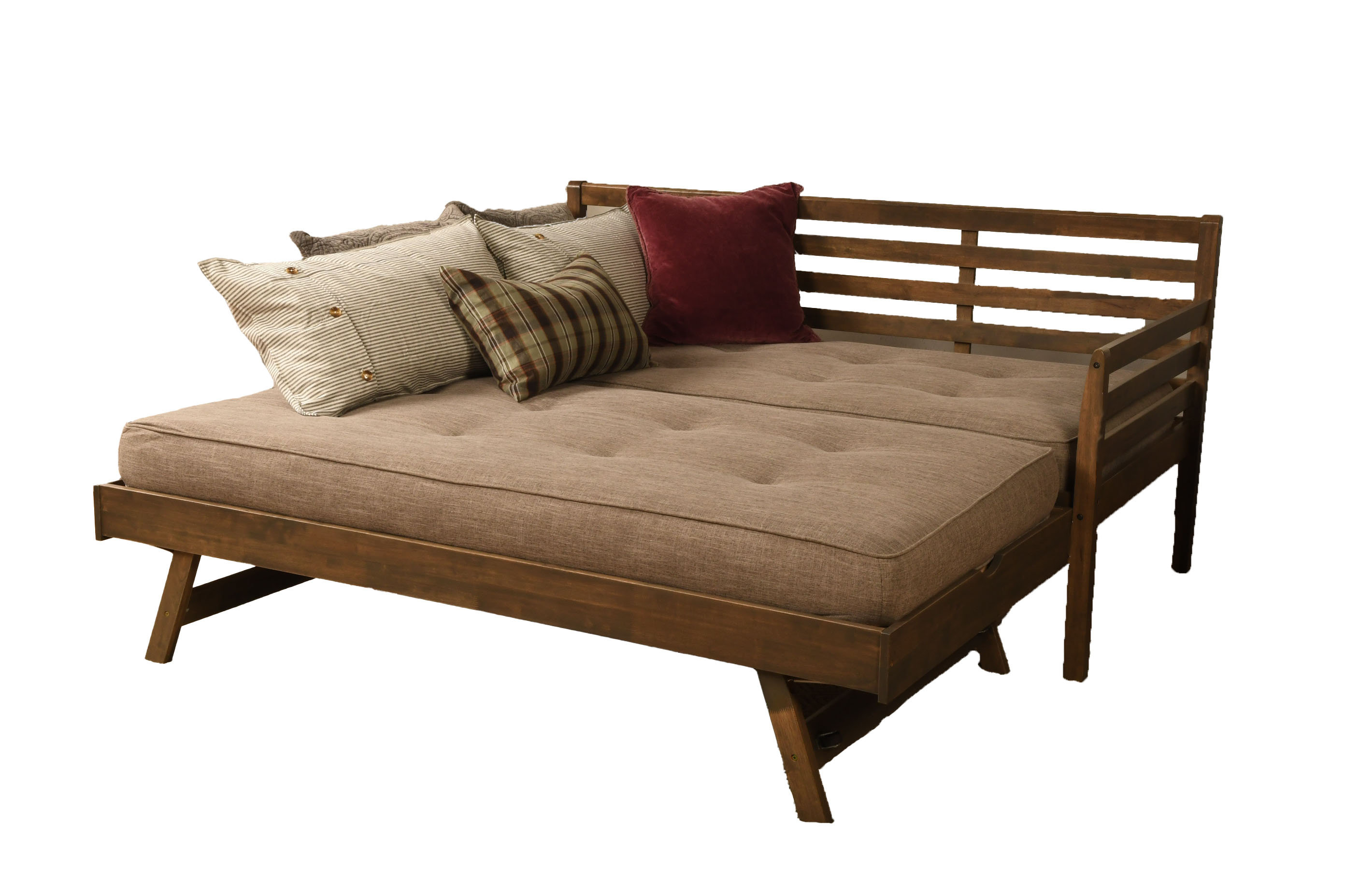 Lark Manor™ Alhamdi Boho Daybed and Pop-Up Bed with Mattresses ...