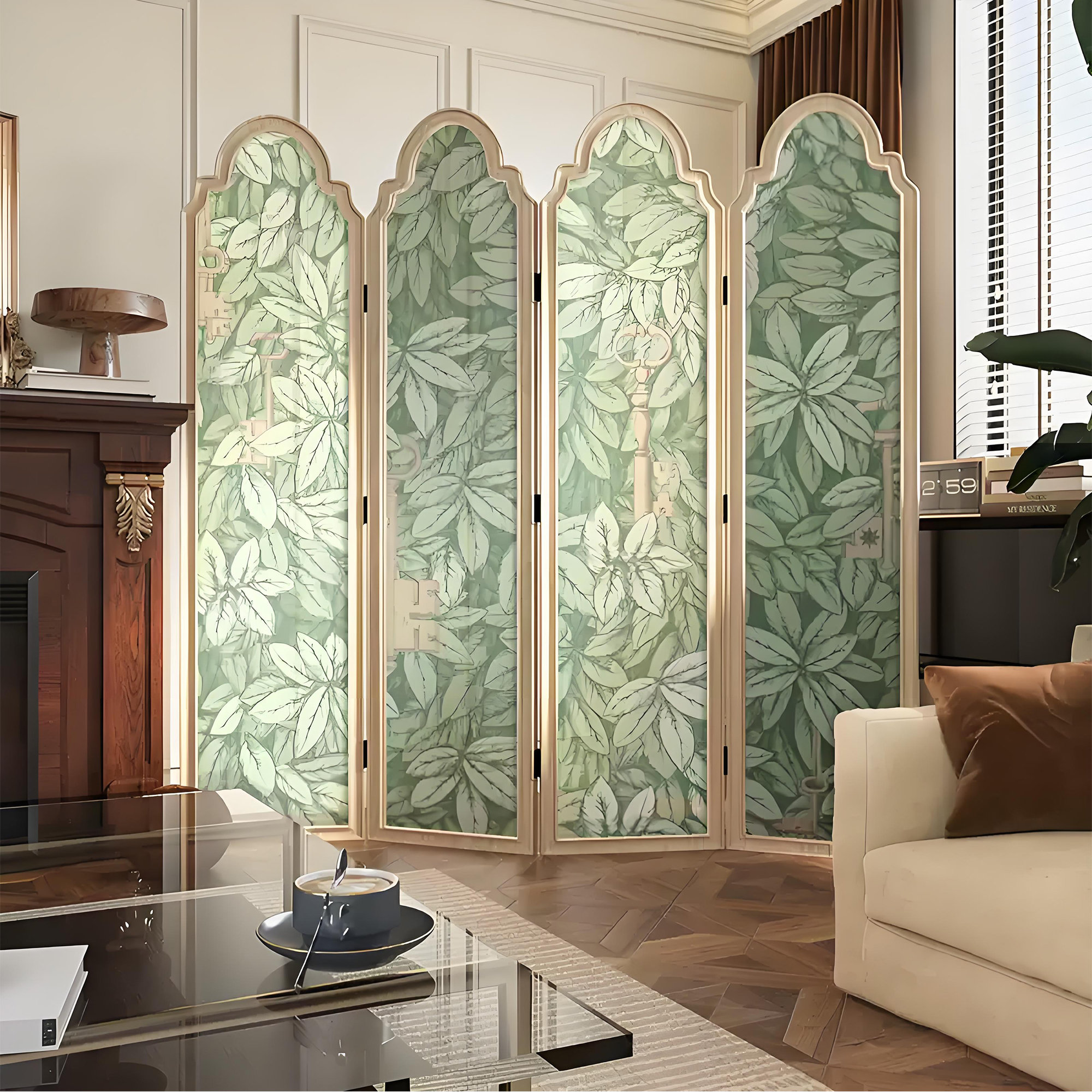 Red Barrel Studio® Leaf Whisper Wood Screen | Wayfair