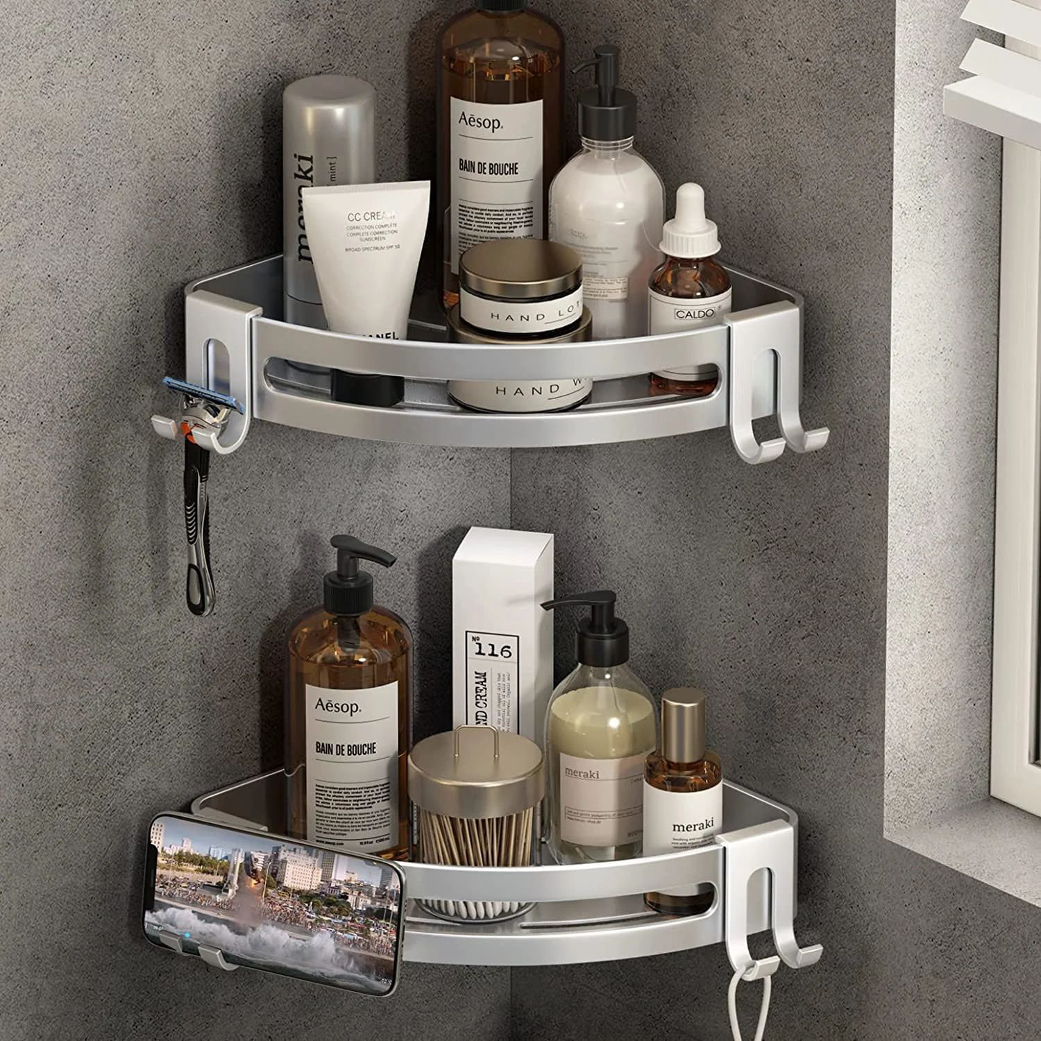 Rebrilliant Wall Shower Shelf - Wayfair Canada