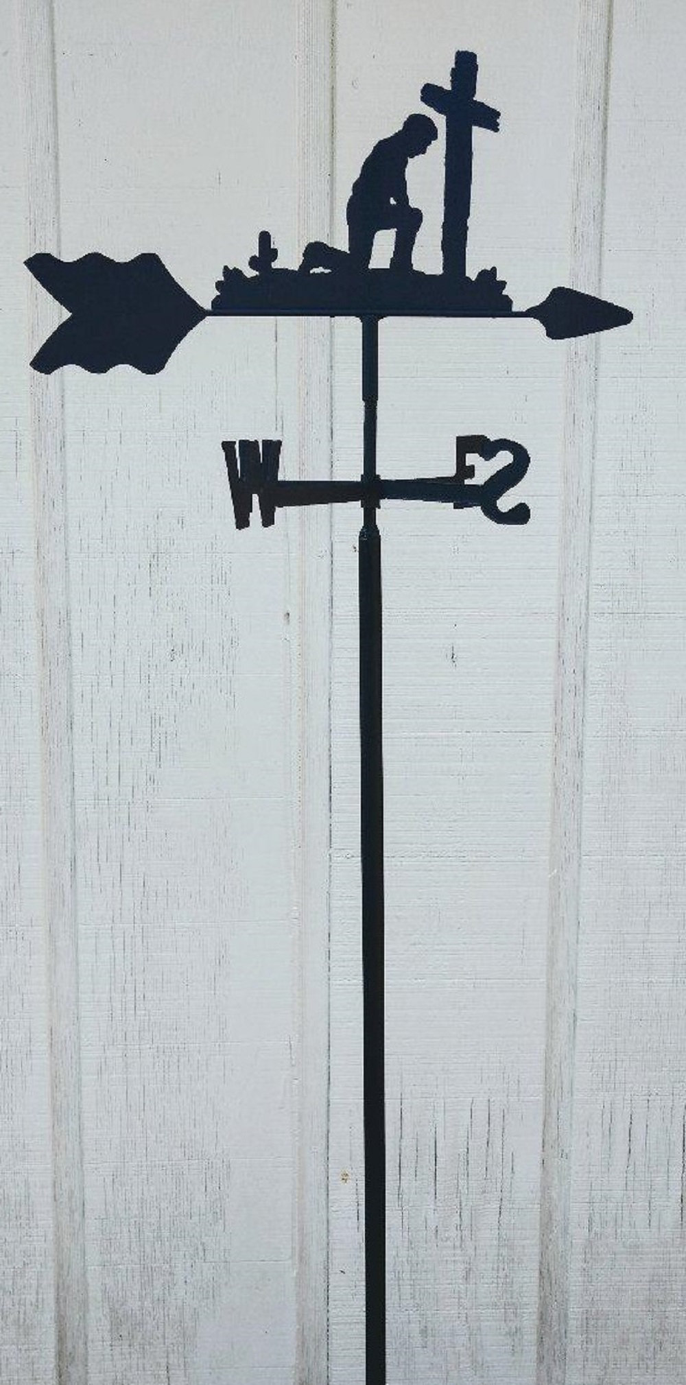 The Lazy Scroll Garden Mount Praying Man Weathervane | Wayfair