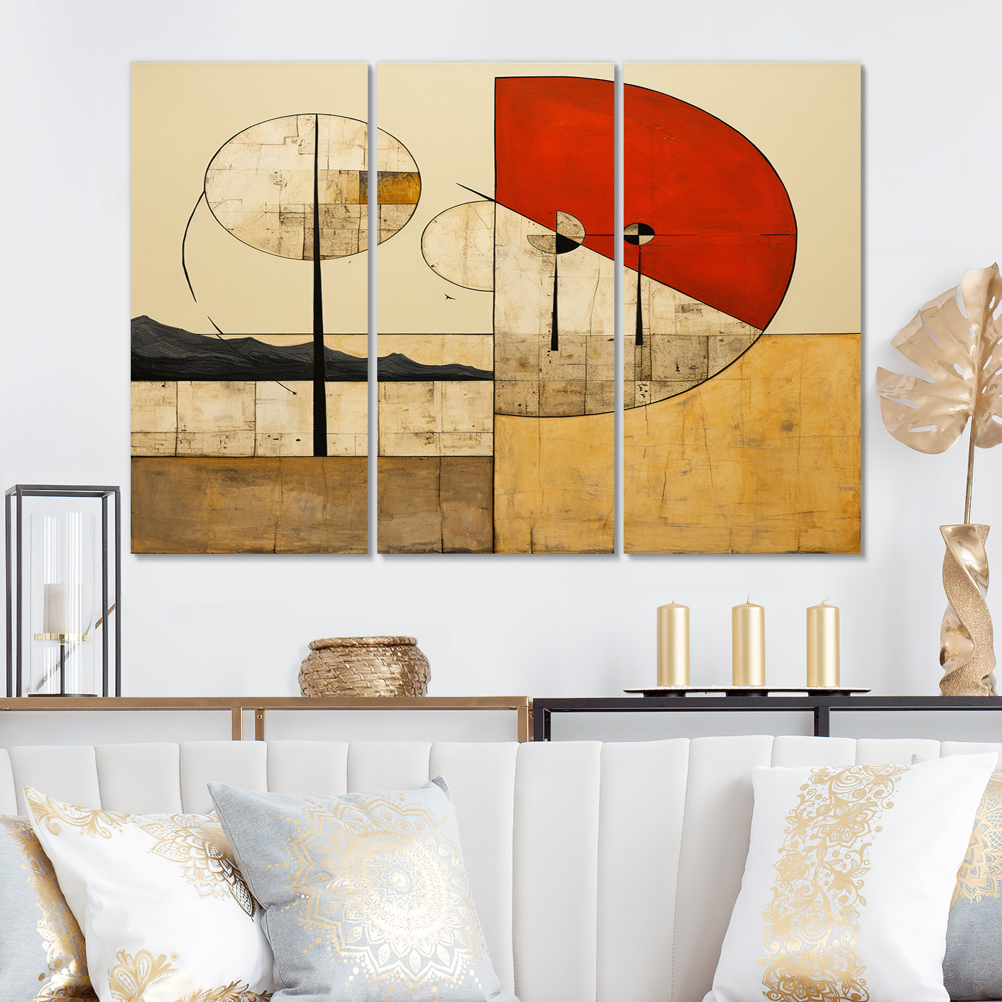 Brayden Studio Time Capsule Vintage Illustration - Modern Geometric ...