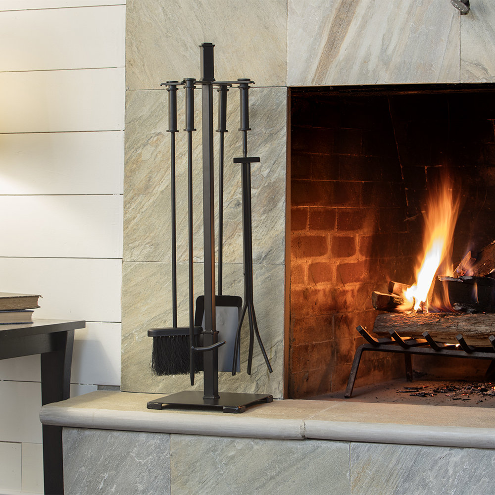 Latitude Run® Abbylynn 5 Piece Steel Fireplace Tool Set & Reviews | Wayfair