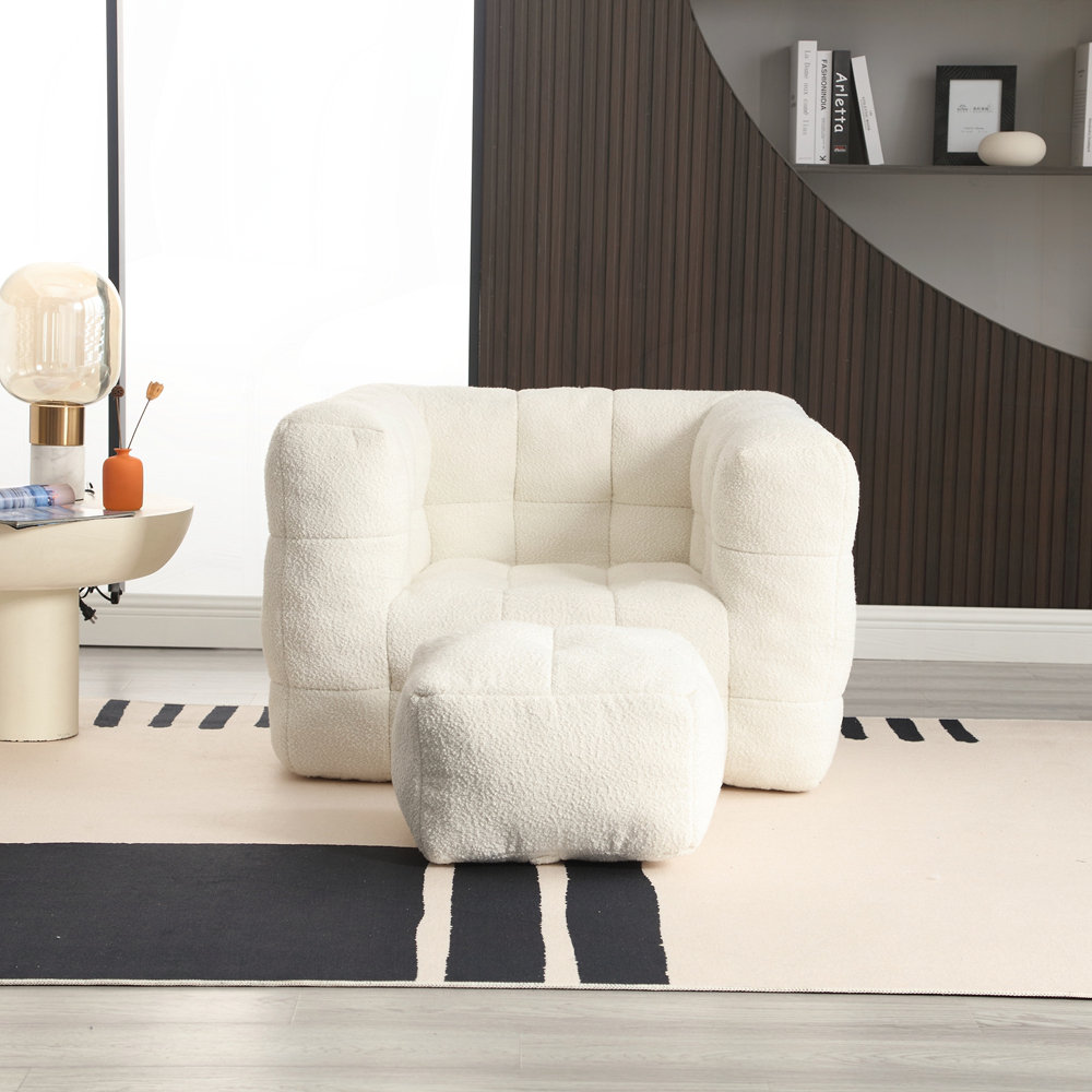 Ebern Designs Compact Single Chair single sofa with Soft Comfortable ...