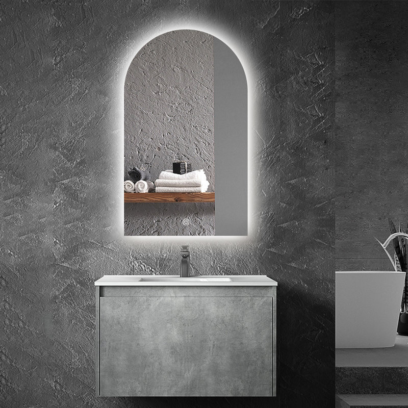 Ivy Bronx LED Lighted Arch Wall Mirror | Wayfair