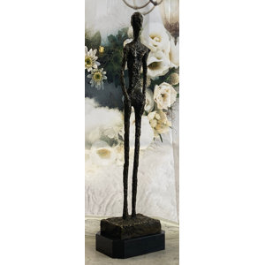 Trinx Thynes Alberto Giacometti Skinny Tall Stick Man Surrealist Bronze ...