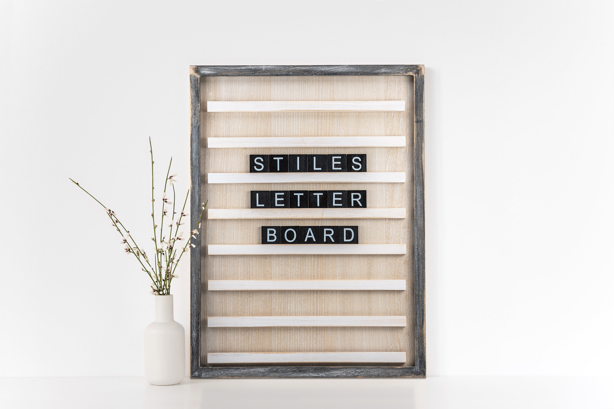 Latitude Run® Wall Mounted Changeable Letter Board | Wayfair
