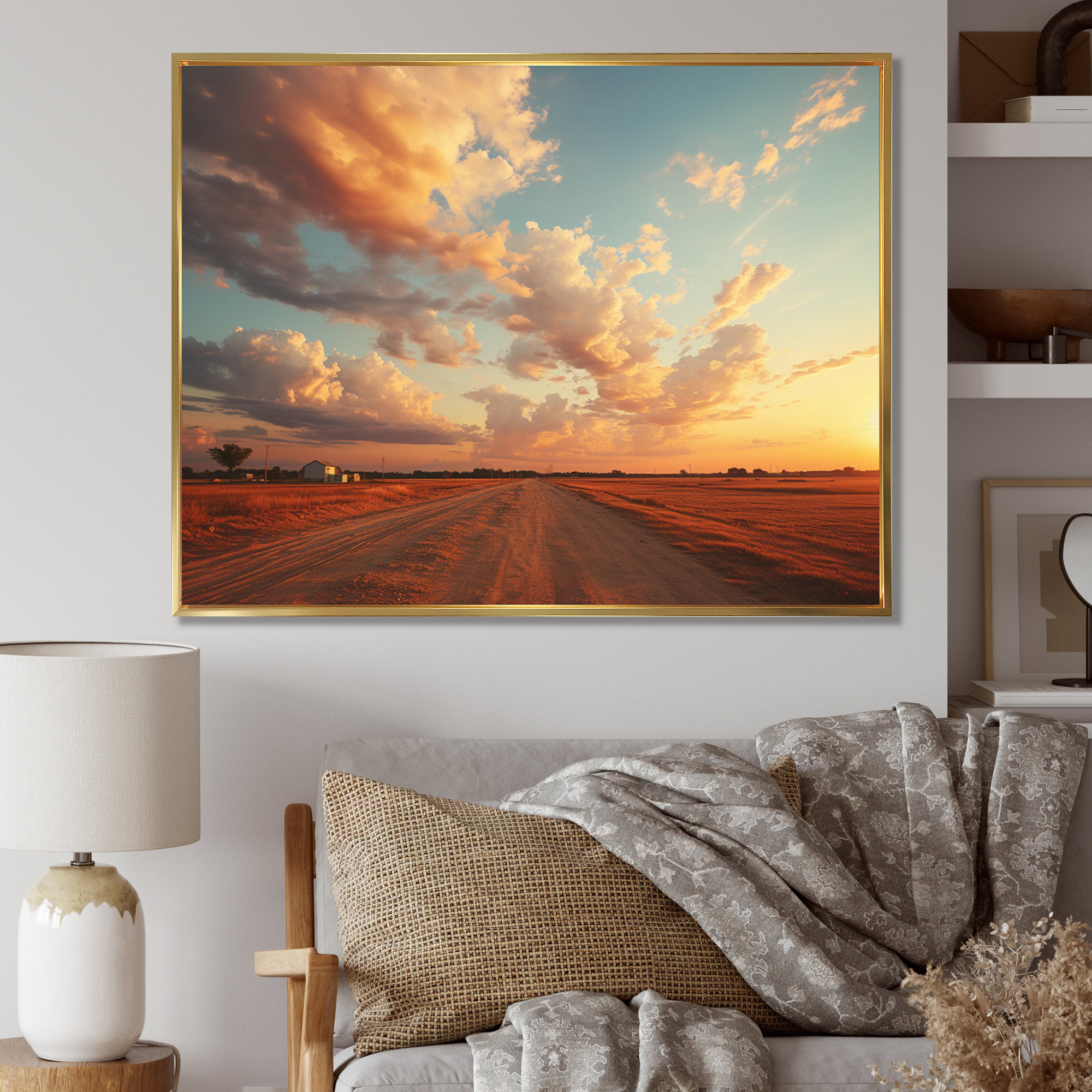 Latitude Run® Sky Photo Dreams Of Infinitive Road I - Landscapes Canvas ...