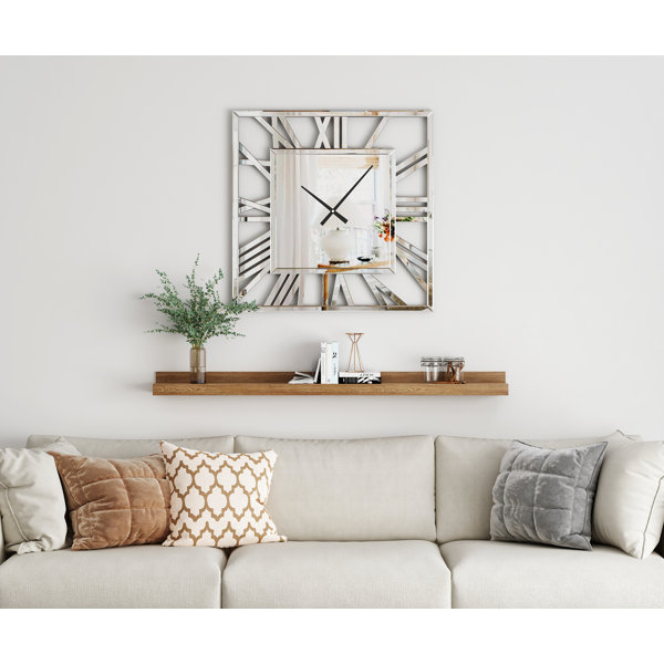 Ivy Bronx Cevion Glass Wall Clock | Wayfair