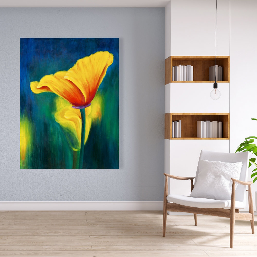 Lark Manor™ Contrast Flowers - Floral Canvas Art for Home Decor | Wayfair