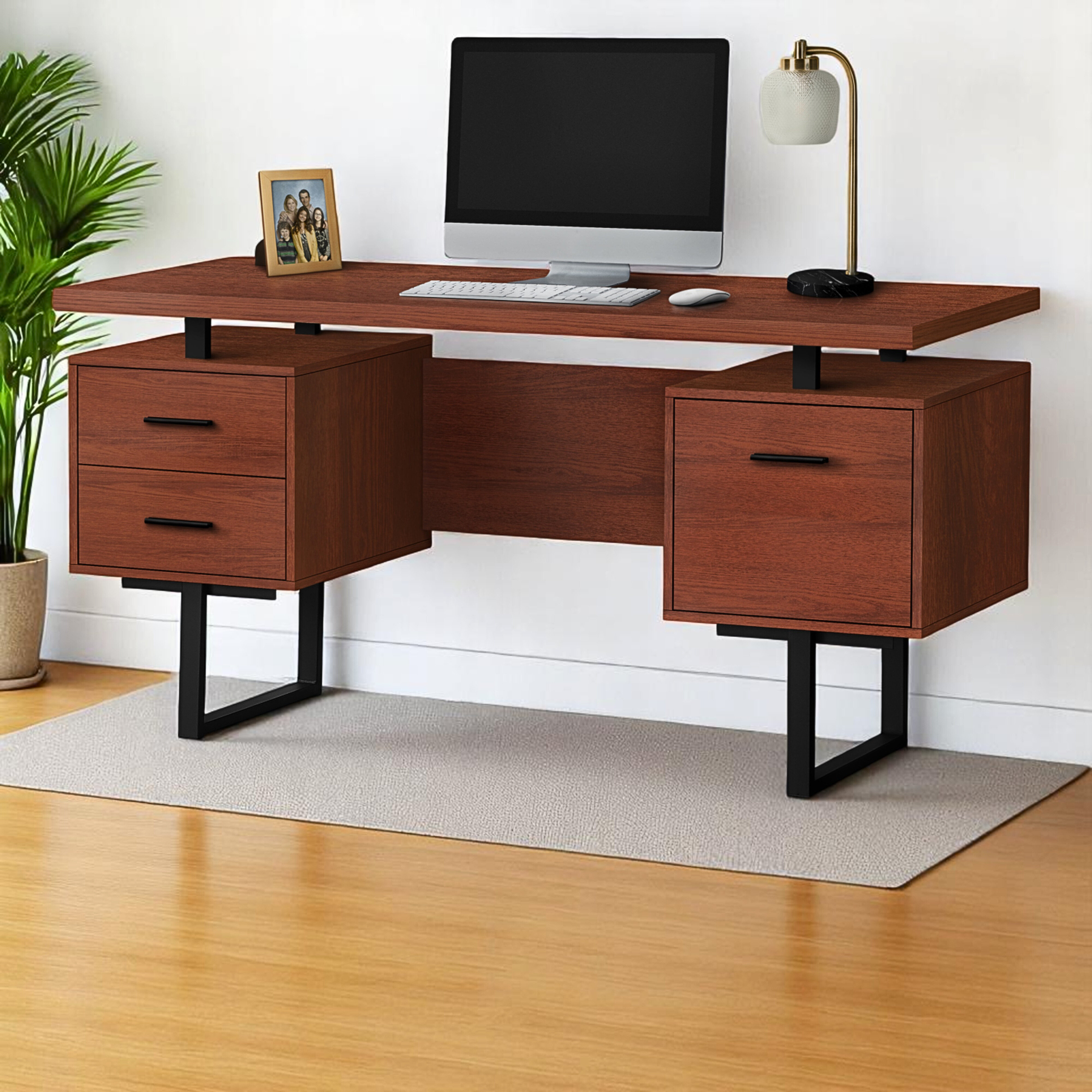 George Oliver Adelia Computer Desk | Wayfair