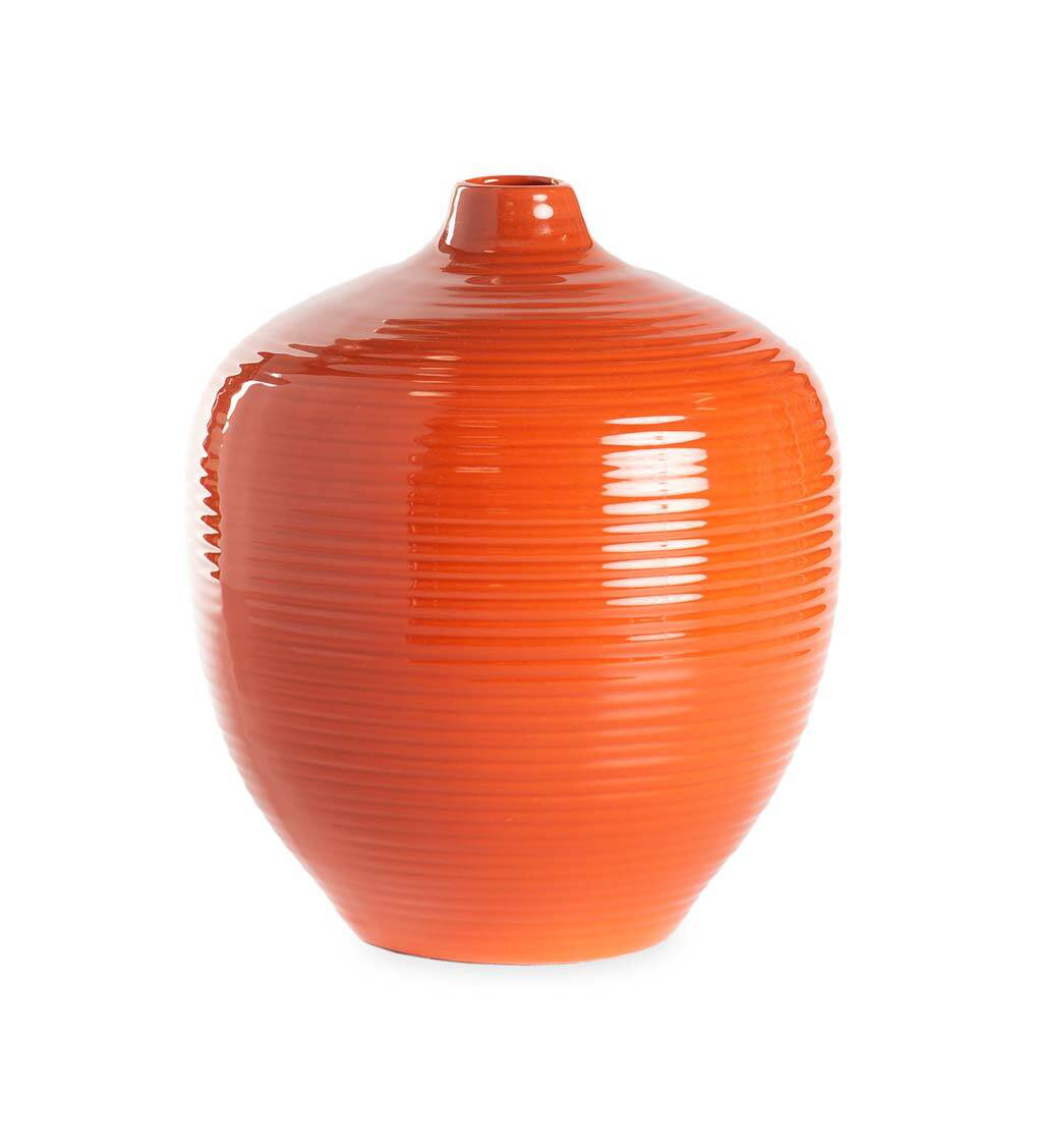 Plow & Hearth Handmade Small Round Clay Alexandria Vase - Wayfair Canada