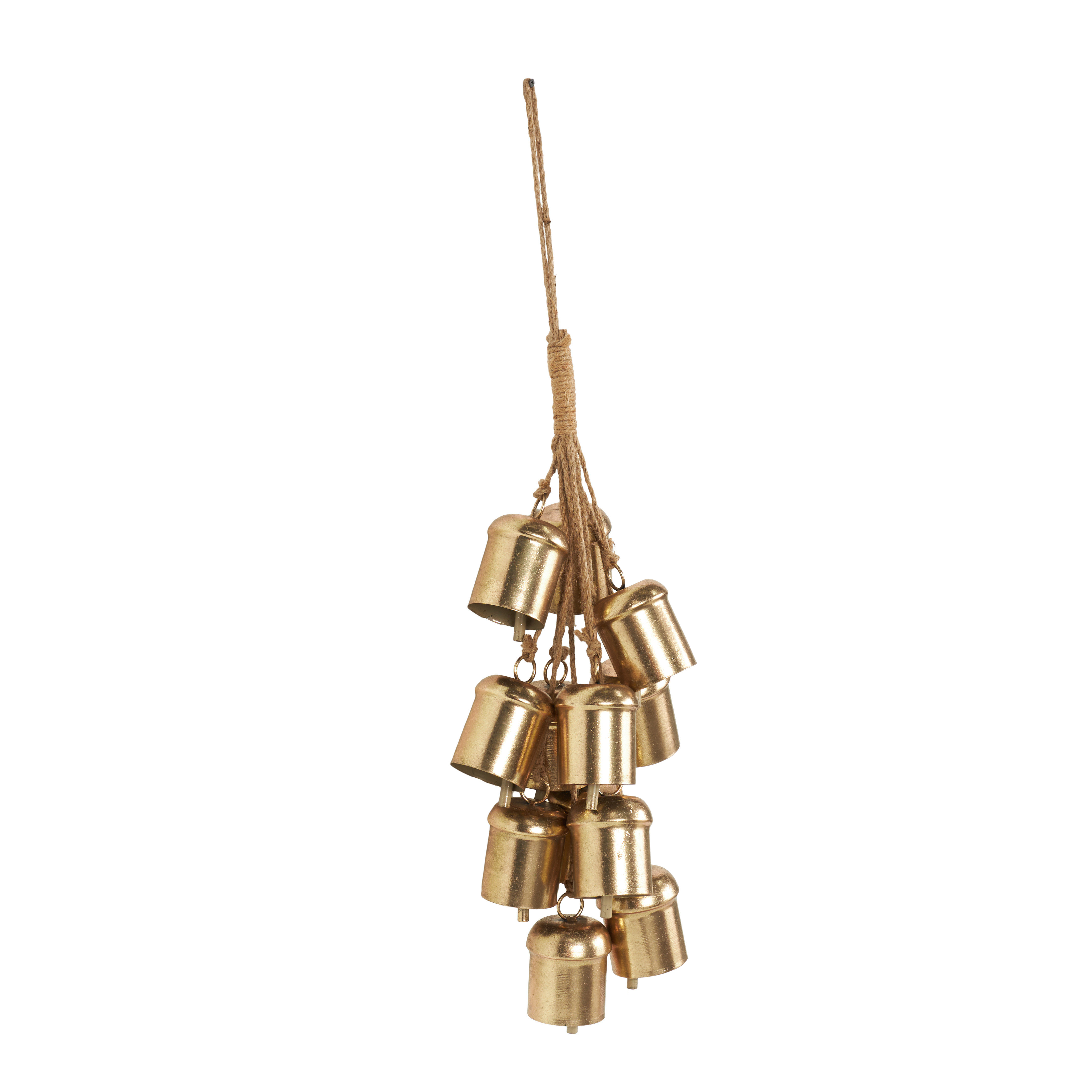 Mercer41 Kei Metal Cluster Indoor Outdoor Gold Decorative Bells with ...