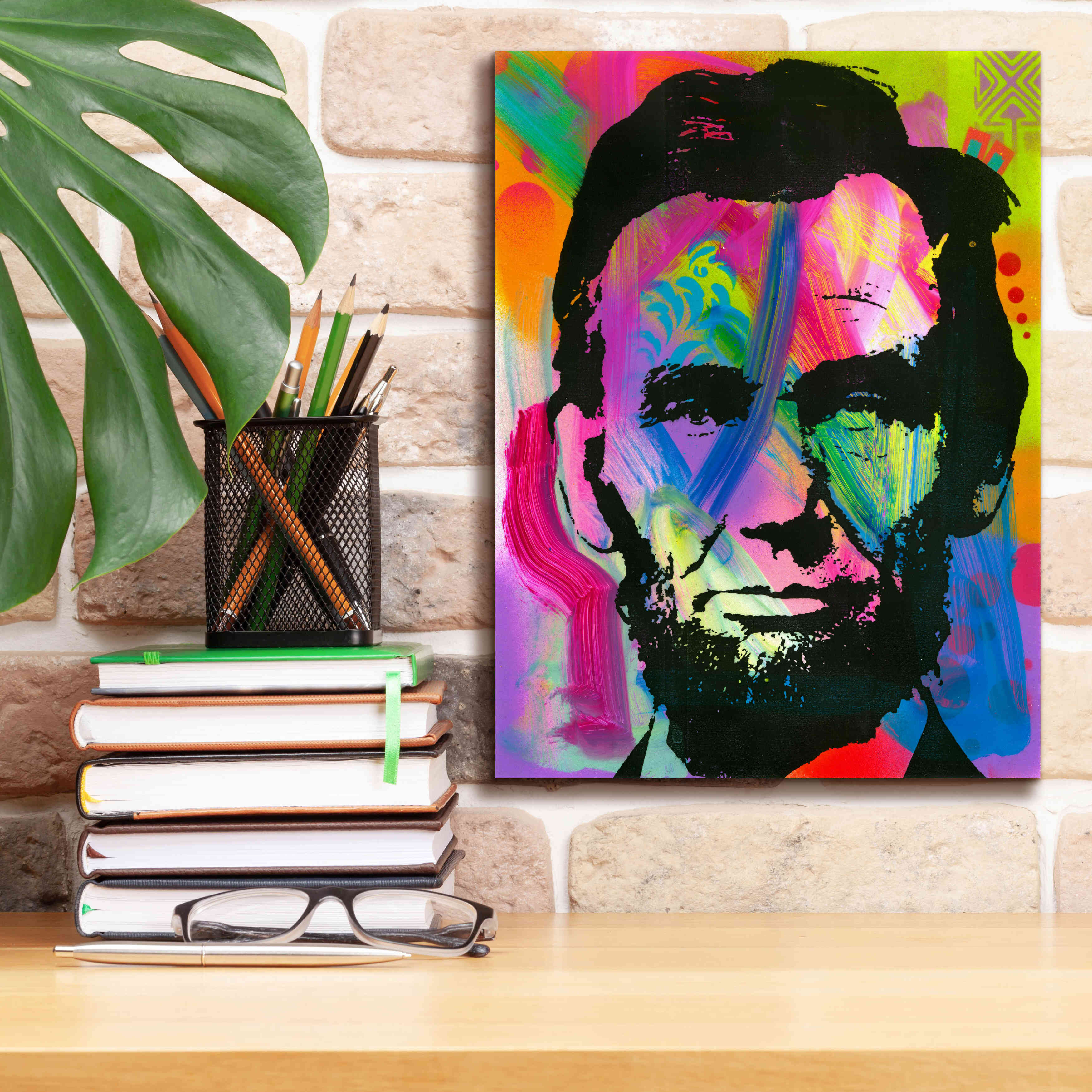 Latitude Run® Abraham Lincoln Blue Years by Dean Russo - Wrapped Canvas ...