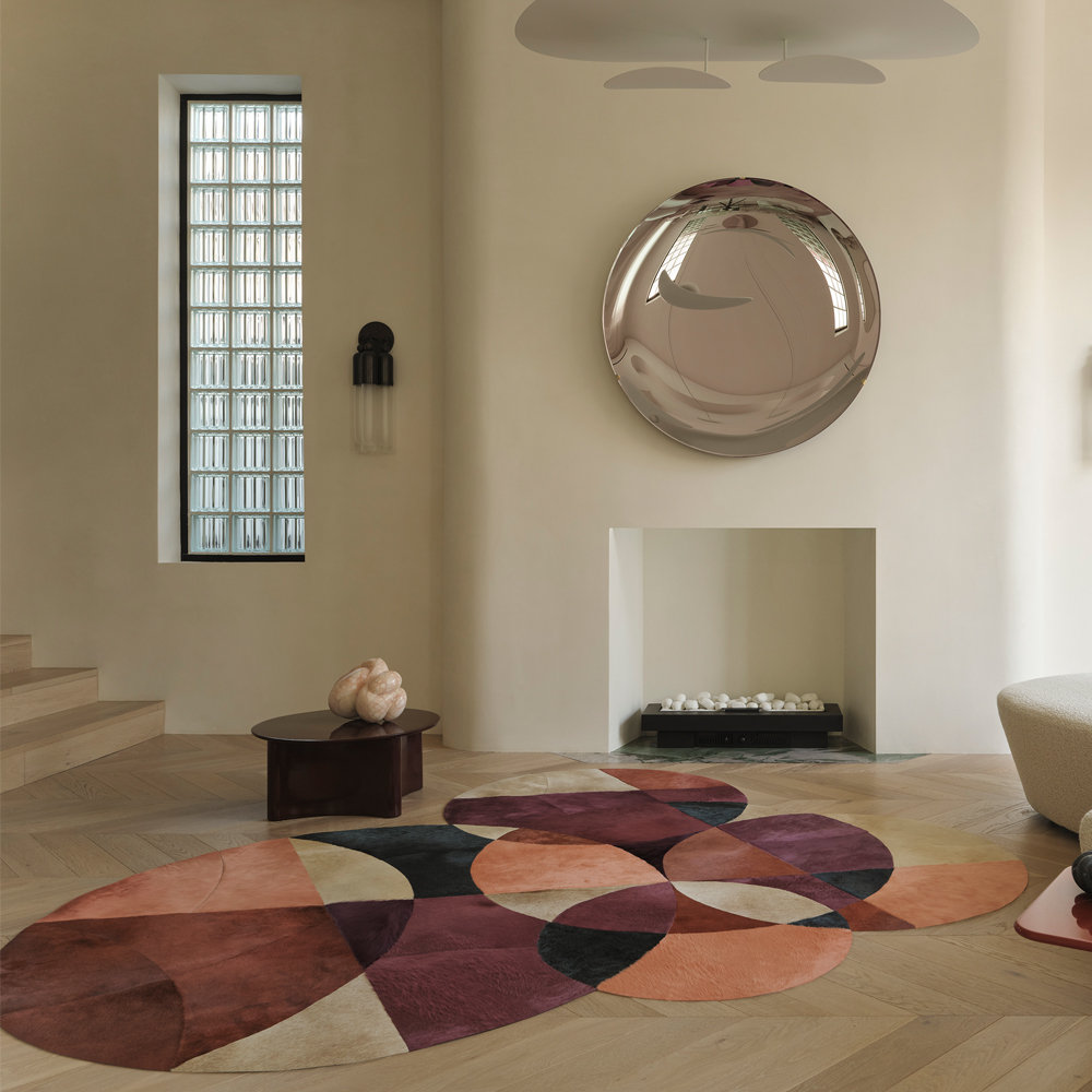 Art Hide X Greg Natale Cowhide Block Print Area Rug | Wayfair